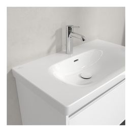 Villeroy & Boch Villeroy und Boch Skyla Waschtisch 5A518001 80x46cm, f&uuml;r 3-Loch-Armatur, mit &Uuml;berlauf, Wei&szlig; Alpin