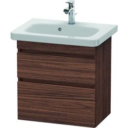 Duravit DuraStyle Waschtisch-Unterschrank DS647902121 58 x 36,8 cm, nussbaum dunkel, 2 Schubk&auml;sten, wandh&auml;ngend