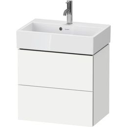 Duravit L-Cube Waschtisch-Unterschrank LC621901818 58,4x39,1x54,4cm, 2 Schubk&auml;sten, wandh&auml;ngend, wei&szlig; matt