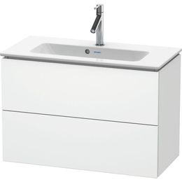Duravit L-Cube Waschtisch-Unterschrank LC625701818 82 x 39,1 cm, wei&szlig; matt, 2 Schubk&auml;sten, wandh&auml;ngend