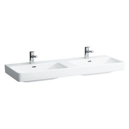 Laufen Pro S Doppelwaschtisch 8149680001041 130x46cm, unterbauf&auml;hig, wei&szlig;, 1 Hahnloch
