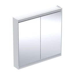 Geberit One Spiegelschrank 505813002 90 x 90 x 15cm, wei&szlig;/Aluminium pulverbeschichtet, mit ComfortLight, 2 T&uuml;ren