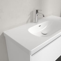 Villeroy & Boch Villeroy und Boch Skyla Waschtisch 5A51A5RW 100x46cm, f&uuml;r 3-Loch-Armatur, mit &Uuml;berlauf, Stone White C+