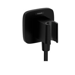 Hansgrohe FixFit Porter Q Schlauchanschlu&szlig; 26887670 f&uuml;r Handbrause, mattschwarz