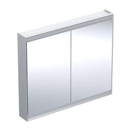Geberit One Spiegelschrank 505814001 105 x 90 x 15 cm, Aluminium eloxiert, mit ComfortLight, 2 T&uuml;ren