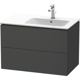 Duravit L-Cube Waschtisch-Unterschrank LC629204949 82x48,1x55cm, 2 Schubk&auml;sten, Becken rechts, graphit matt