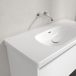 Villeroy & Boch Villeroy und Boch Skyla Waschtisch 5A51A6RW 100x46cm, ohne Hahnloch, mit &Uuml;berlauf, Stone White C+