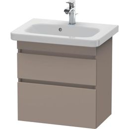 Duravit DuraStyle Waschtisch-Unterschrank DS647904343 58 x 36,8 cm, basalt matt, 2 Schubk&auml;sten, wandh&auml;ngend
