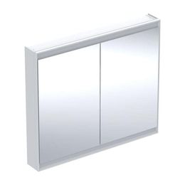 Geberit One Spiegelschrank 505814002 105 x 90 x 15 cm, wei&szlig;/Aluminium pulverbeschichtet, mit ComfortLight, 2 T&uuml;ren