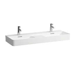 Laufen Val Waschtisch H8142820001041 mit &Uuml;berlauf, mit 1 Hahnloch, wei&szlig;, 120x42cm, unterbauf&auml;hig