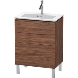 Duravit L-Cube Waschtisch-Unterschrank LC667302121 62 x 39,1 cm, nussbaum dunkel, 2 Ausz&uuml;ge, stehend