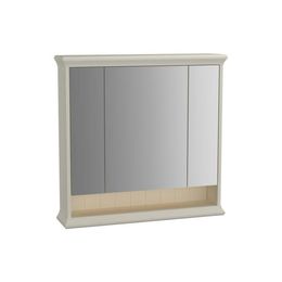 Vitra Valarte LED-Spiegelschrank 62233 78x17x76cm, 3 Spiegelt&uuml;ren, Korpus elfenbein matt