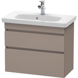 Duravit DuraStyle Waschtisch-Unterschrank DS649904343 73 x 36,8 cm, basalt matt, 2 Schubk&auml;sten, wandh&auml;ngend