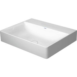Duravit DuraSquare Waschtisch 2353600079 wei&szlig;, 60x47cm, ohne Hahnloch, geschliffen