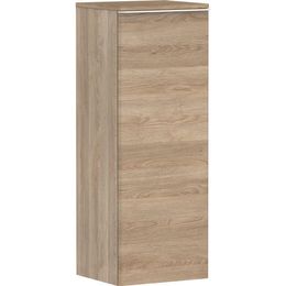 Hansgrohe Xelu Q Halbhochschrank 54133700 370x400x1065mm, T&uuml;ranschlag rechts, Eiche Natur, mattwei&szlig;