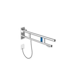 HEWI System 900 St&uuml;tzklappgriff 900.50.12840 Ausladung 850 mm, Edelstahl verchromt, links