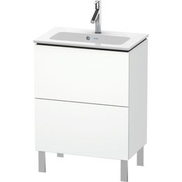 Duravit L-Cube Waschtisch-Unterschrank LC667301818 62 x 39,1 cm, wei&szlig; matt, 2 Ausz&uuml;ge, stehend