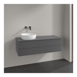 Villeroy & Boch Villeroy und Boch Antao Waschtisch-Unterschrank K22010GK 120x36x50cm, Waschbeckenplattenfarbe Lack, anthracite matt lacquer