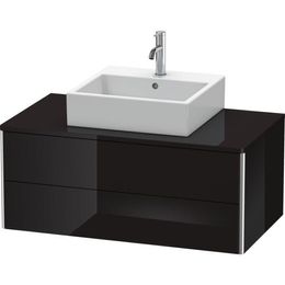 Duravit XSquare Waschtisch-Unterschrank XS491104040 100x40x54,8cm, 2 Schubk&auml;sten, schwarz hochglanz