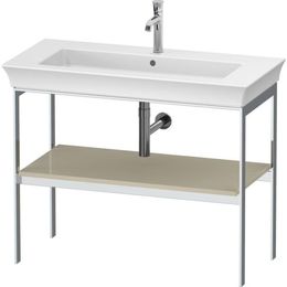 Duravit White Tulip Waschtisch-Konsole WT45410H3H3 98,4 x 45 cm, Taupe Hochglanz, bodenstehend, Metall