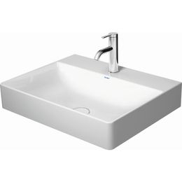 Duravit DuraSquare Waschtisch 2353600070 wei&szlig;, 60x47cm, ohne Hahnloch, ohne &Uuml;berlauf