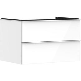 Hansgrohe Xelu Q Waschtischunterschrank 54074700 780x485x550mm, 2 Schubk&auml;sten, wei&szlig; hochglanz, mattwei&szlig;