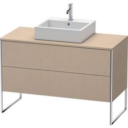 Duravit XSquare Waschtisch-Unterschrank XS492207575 120x53,8x54,8cm, 2 Ausz&uuml;ge, Leinen