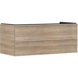 Hansgrohe Xelu Q Waschtischunterschrank 54084700 1180x485x550mm, 2 Schubk&auml;sten, Eiche Natur, mattwei&szlig;