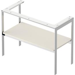 Duravit White Tulip Waschtisch-Konsole WT454103939 98,4 x 45 cm, Nordic Wei&szlig; Seidenmatt, bodenstehend, Metall