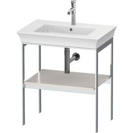 Duravit White Tulip Waschtisch-Konsole WT454003939 68,4 x 45 cm, Nordic Weiß Seidenmatt, bodenstehend, Metall