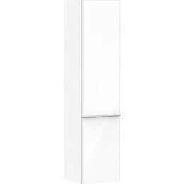 Hansgrohe Xelu Q Hochschrank 54135000 370x400x1650mm, T&uuml;ranschlag links, wei&szlig; hochglanz, chrom