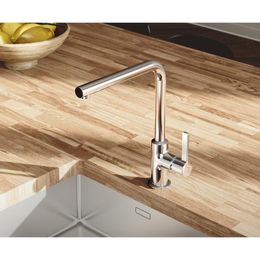Kludi L-Ine S K&uuml;chenarmatur 408030575 chrom, schwenkbarer Auslauf