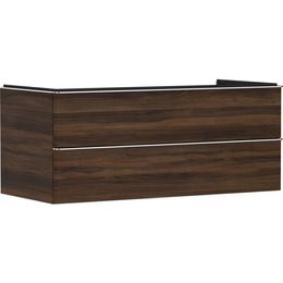 Hansgrohe Xelu Q Waschtischunterschrank 54085000 1180x485x550mm, 2 Schubk&auml;sten, Nussbaum dunkel, chrom