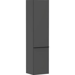 Hansgrohe Xelu Q Hochschrank 54136670 370x400x1650mm, T&uuml;ranschlag links, diamantgrau matt, mattschwarz