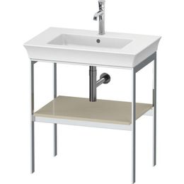 Duravit White Tulip Waschtisch-Konsole WT45400H3H3 68,4 x 45 cm, Taupe Hochglanz, bodenstehend, Metall