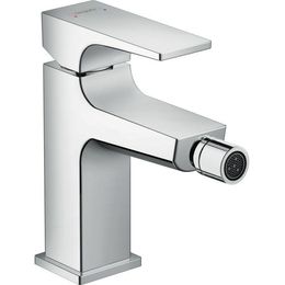 Hansgrohe Metropol Bidetarmatur 32520000 chrom, Zungengriff, mit Push-Open Ablaufgarnitur