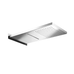 Herzbach Living Spa iX Regenbrause 11.661500.2.09 slim, 592x270mm, Regen/Schwall, Edelstahl geb&uuml;rstet