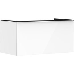 Hansgrohe Xelu Q Waschtischunterschrank 54058000 980x485x550mm, mit Schubkasten, wei&szlig; hochglanz, chrom