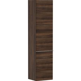 Hansgrohe Xelu Q Hochschrank 54142000 370x400x1650mm, T&uuml;ranschlag rechts, Nussbaum dunkel, chrom