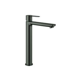 Grohe Lineare Waschtisch-Einhebelmischer 23405AL1 hard graphite geb&uuml;rstet, XL-Size, f&uuml;r freistehende Waschsch&uuml;ssel, glatter K&ouml;rper