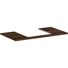 Hansgrohe Xelu Q Konsole 54095630 980 x 550 mm, Ausschnitt 500 x 480 mm, Nussbaum dunkel