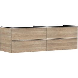Hansgrohe Xelu Q Waschtischunterschrank 54092000 1560x485x550mm, 4 Schubk&auml;sten, Eiche Natur, chrom