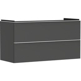 Hansgrohe Xelu Q Waschtischunterschrank 54036700 1180x605x475mm, 2 Schubladen, diamantgrau matt, mattwei&szlig;