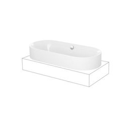 Bette BetteLux Badewanne 3467-000CFXXH 180x80x45cm, mit Sch&uuml;rze, halbhoch, wei&szlig;