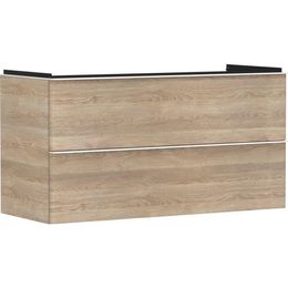 Hansgrohe Xelu Q Waschtischunterschrank 54037700 1180x605x475mm, 2 Schubladen, Eiche Natur, mattwei&szlig;