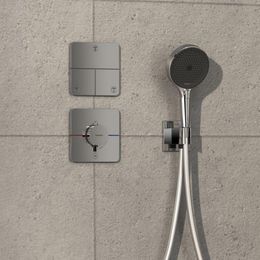 Hansgrohe ShowerSelect Comfort Q Thermostat 15589000 UP, f&uuml;r 1 Verbraucher und einen zus&auml;tzlichen Abgang, chrom