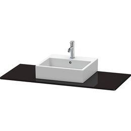 Duravit XSquare Konsole XS060D04040 80 x 55 cm, schwarz hochglanz, mit 1 Ausschnitt