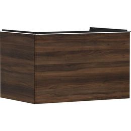 Hansgrohe Xelu Q Waschtischunterschrank 54057000 780x485x550mm, mit Schubkasten, Nussbaum dunkel, chrom