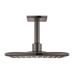 Grohe Rainshower Kopfbrauseset 26481A00 hard graphite, Deckenauslass 142mm, 2 Strahlarten