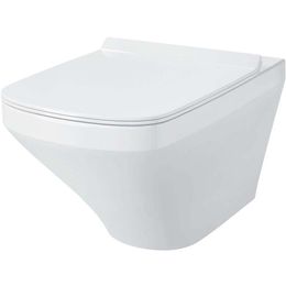 Duravit DuraStyle Wand Tiefsp&uuml;l WC 2551090000 f&uuml;r 4,5 Liter, weiss, Rimless